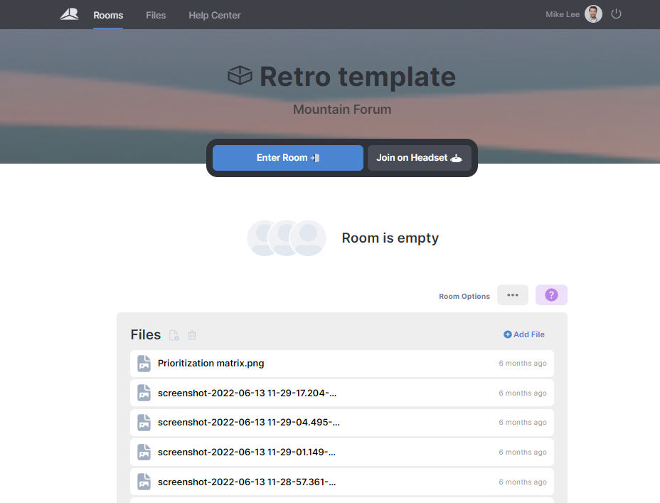 How do I upload a file directly to my meeting room? – Arthur