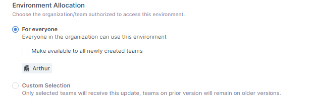 How do I manage Custom environments on Arthur Portal? – Arthur