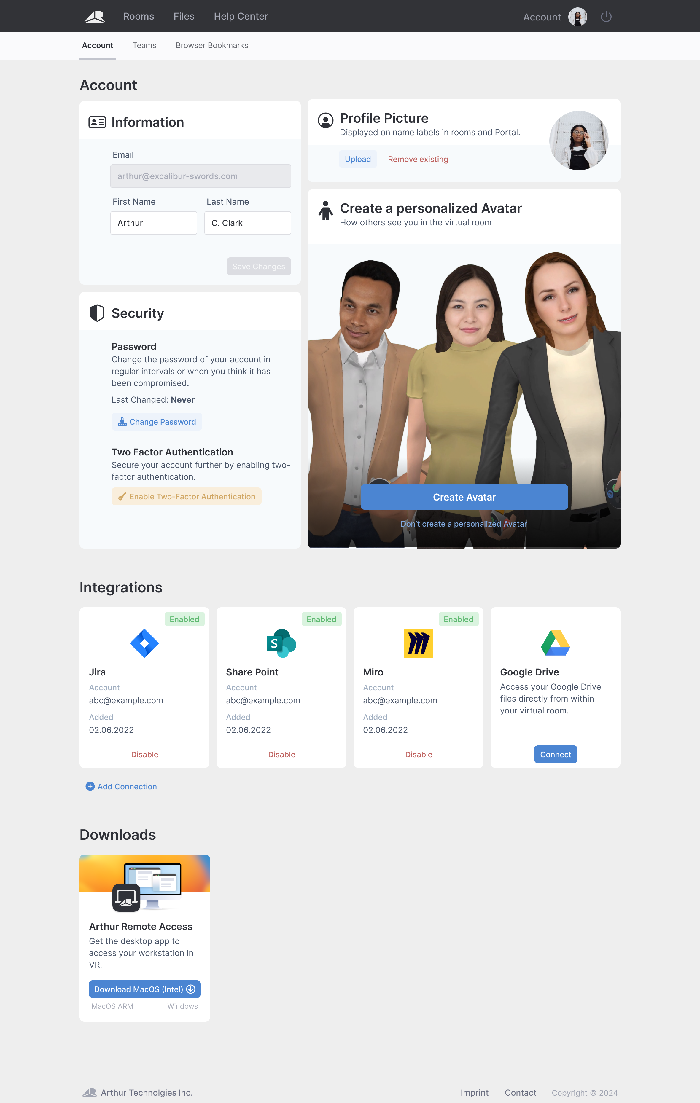 How do I get a personal avatar in Arthur? – Arthur